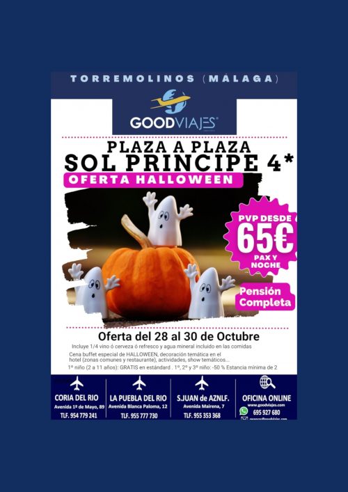 OFERTA SOL PRINCIPE HALLOWEEN - GOOD VIAJES -MALAGA